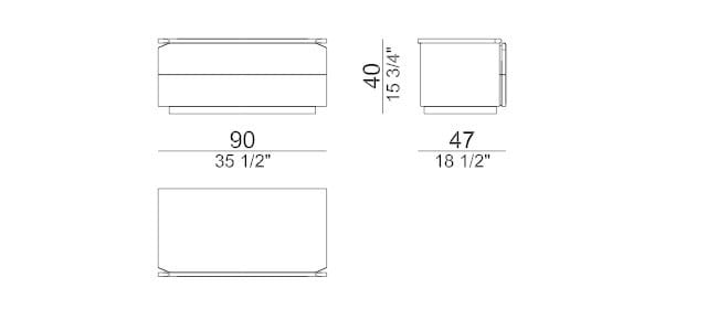 ISMARA | Mesa-de-cabeceira retangular Mesa-de-cabeceira retangular de ...