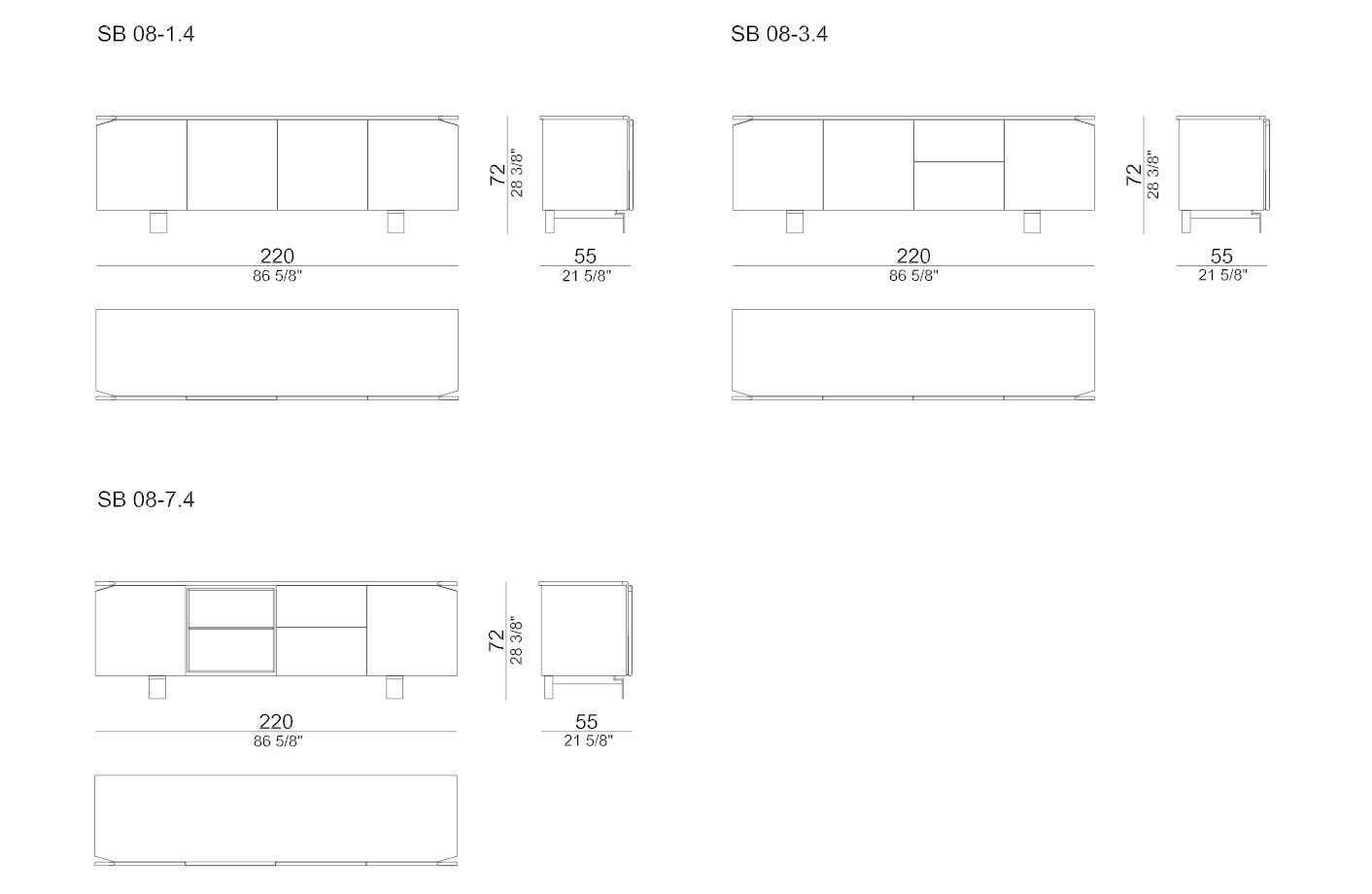 ISMARA | Buffet Buffet en bois avec portes By Casa | design Mauro Lipparini