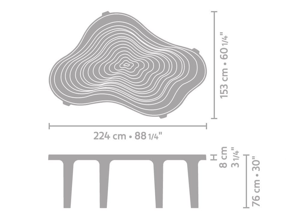 ISOLA | Dining table By Linteloo design Roderick Vos