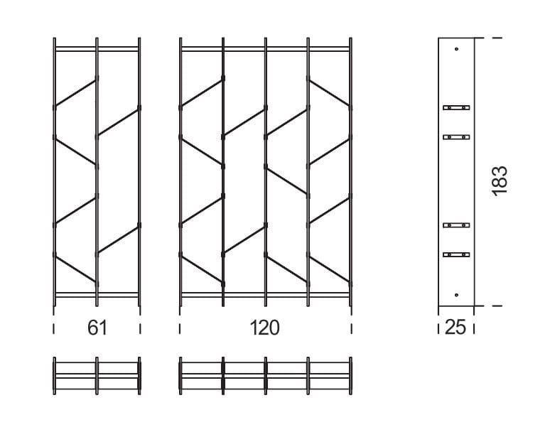ISOLA Bookcase By Gallotti&Radice