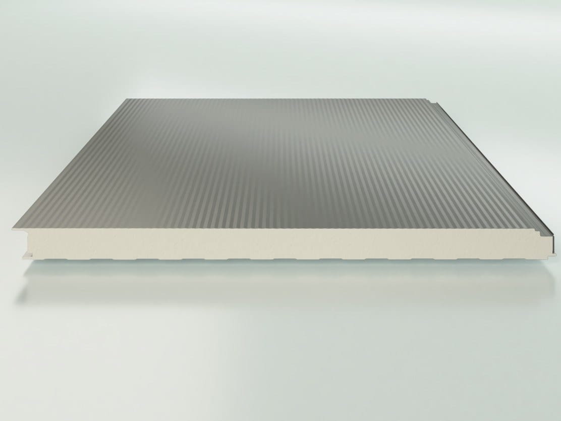 Panel metálico aislante para fachada ISOPARETE PLISSÉ By ISOPAN