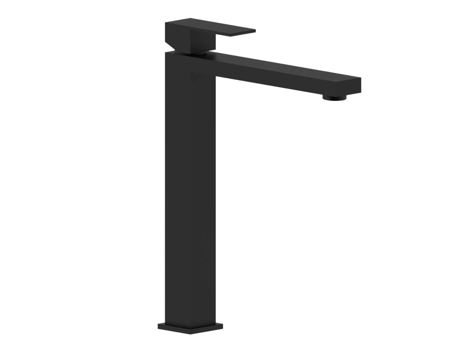 ITALIA R BLACK High countertop single handle washbasin mixer By Ercos ...