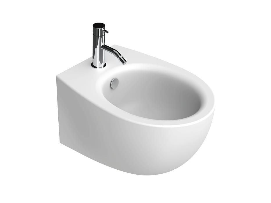 ITALY Wall-hung ceramic bidet with overflow By CERAMICA CATALANO