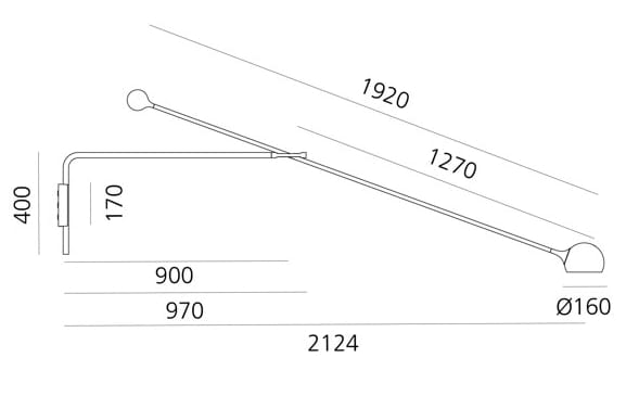 IXA XL LED wall lamp By Artemide | design Foster + Partners