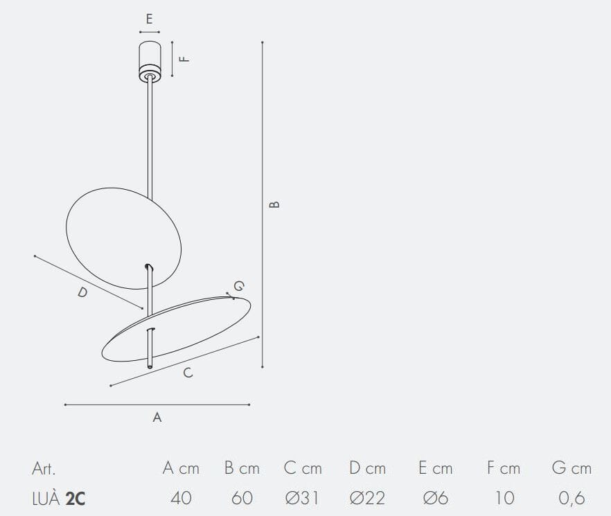 LUÀ Pendelleuchte By Icone