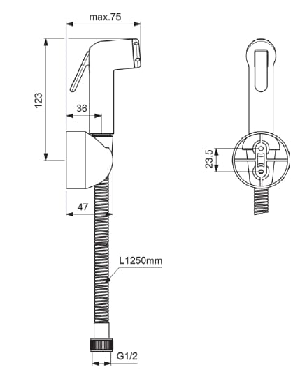 IDEALSPRAY B0595 Toilet-jet handspray By Ideal Standard