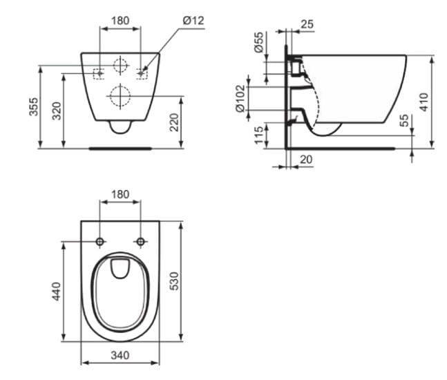 I.LIFE O T568001 Wc By Ideal Standard