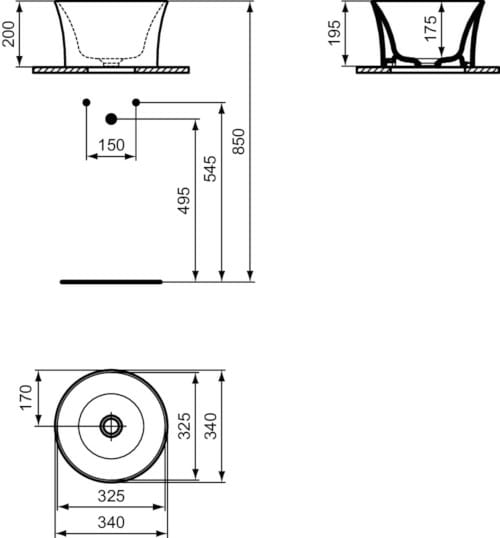 LA DOLCE VITA - E271701 Lavabo By Ideal Standard