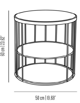 CAGE 05 BED Coffee table By Il Bronzetto