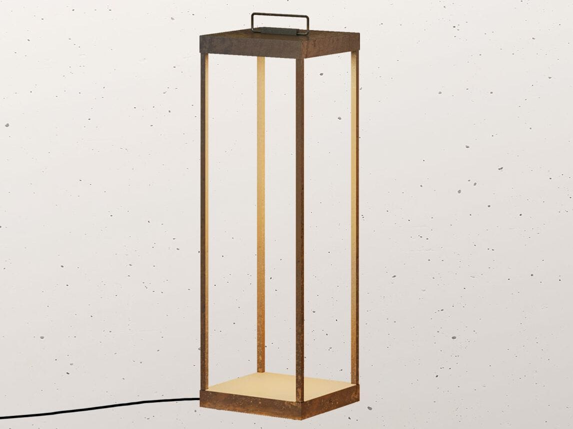 LANTERNE SLIM 267.23 LED brass floor lamp By Il Fanale
