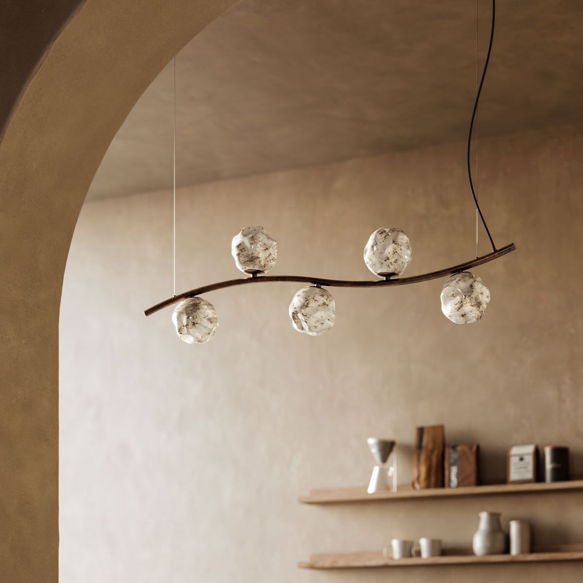 STONE 290.11 Pendant lamp By Il Fanale