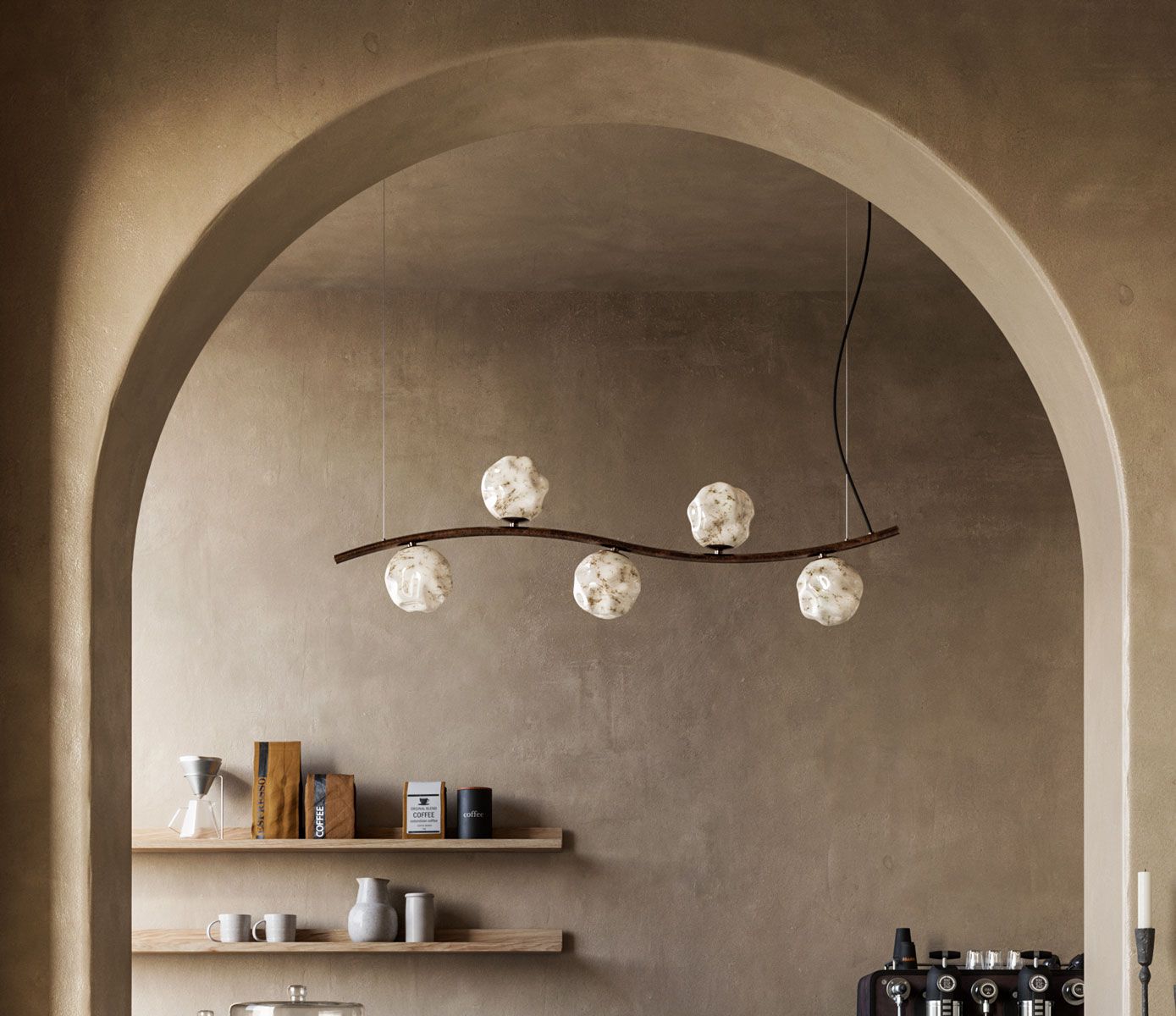 STONE 290.11 Pendant lamp By Il Fanale