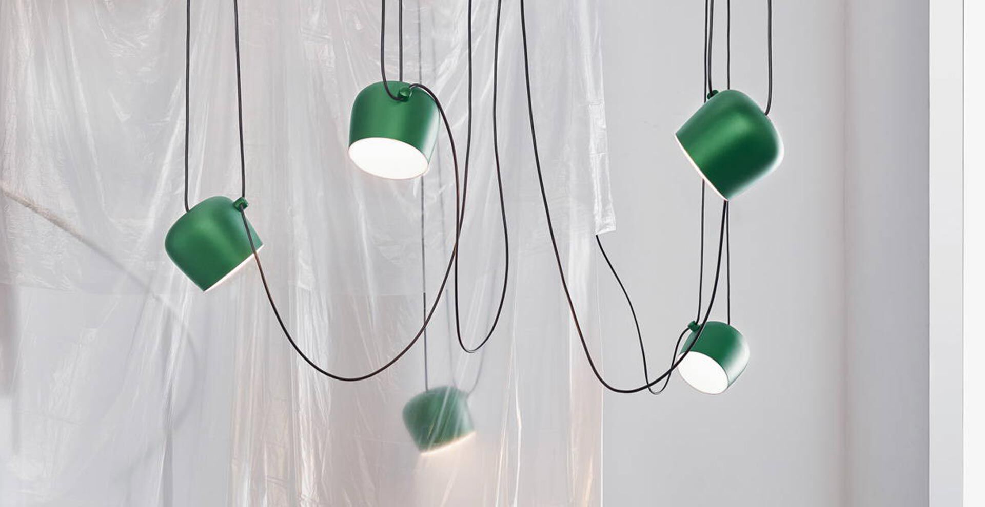 FLOS - AIM SMALL IVY GREEN ANODIZED Pendant lamp By In Stock