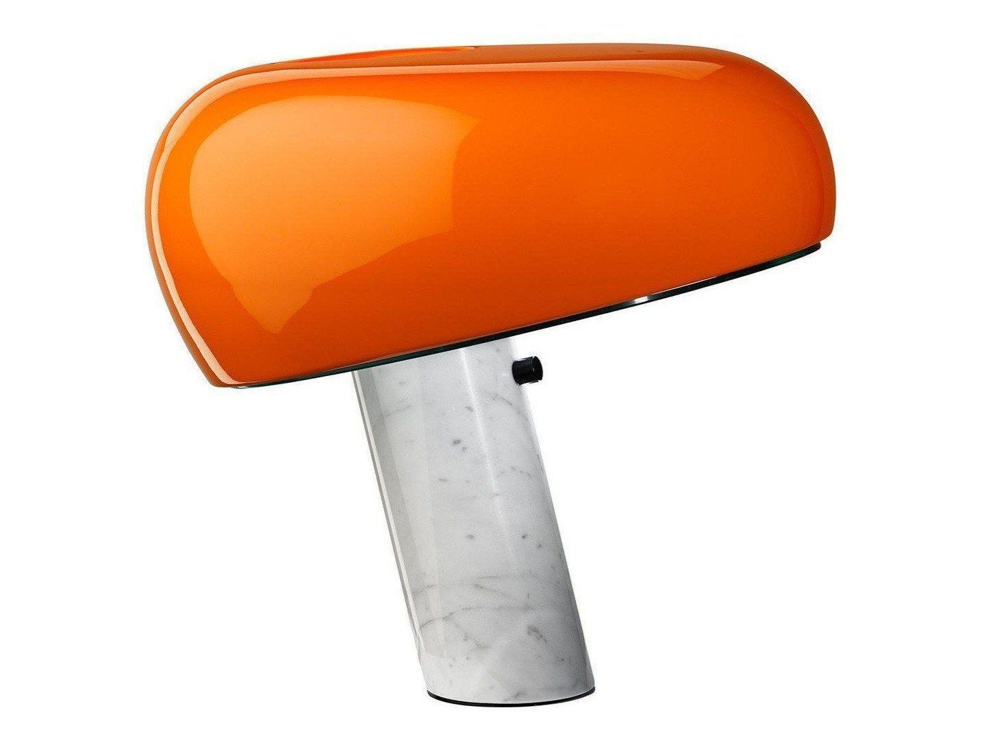 FLOS - SNOOPY ORANGE Lampe de table LED en marbre By In Stock | design Achille Castiglioni, Pier ...