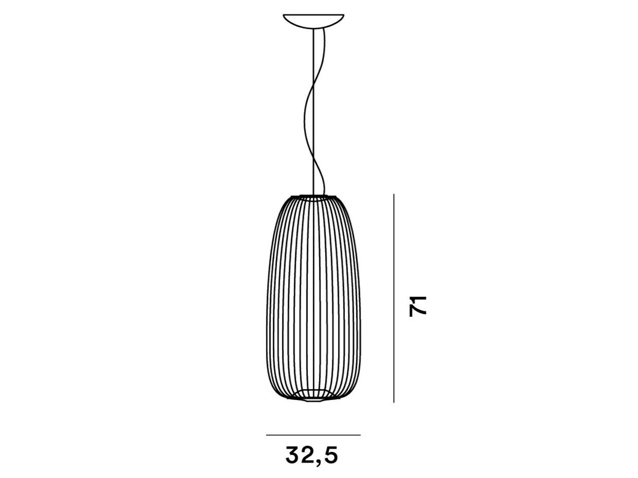 FOSCARINI - SPOKES 1 COPPER Pendant lamp By In Stock