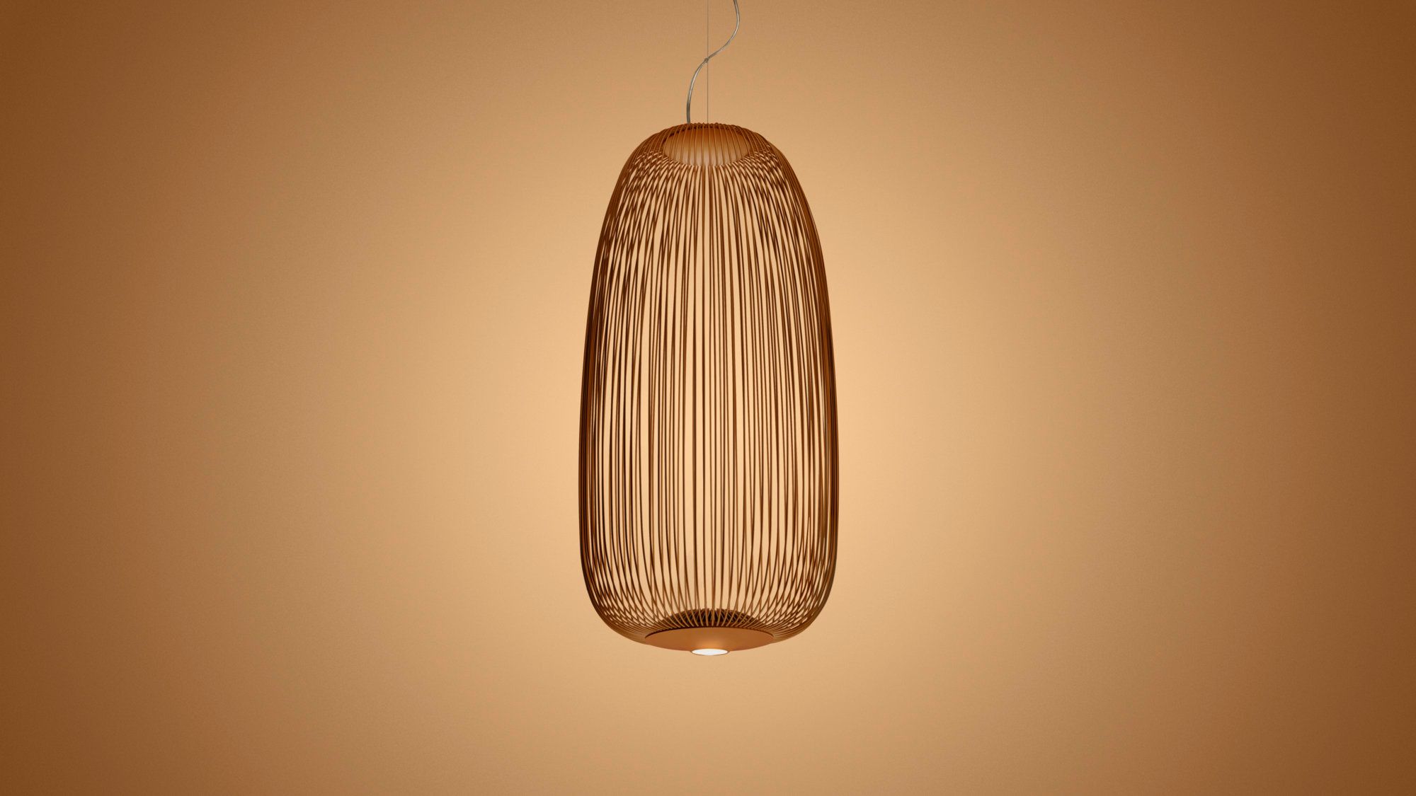 FOSCARINI - SPOKES 1 COPPER Pendant lamp By In Stock