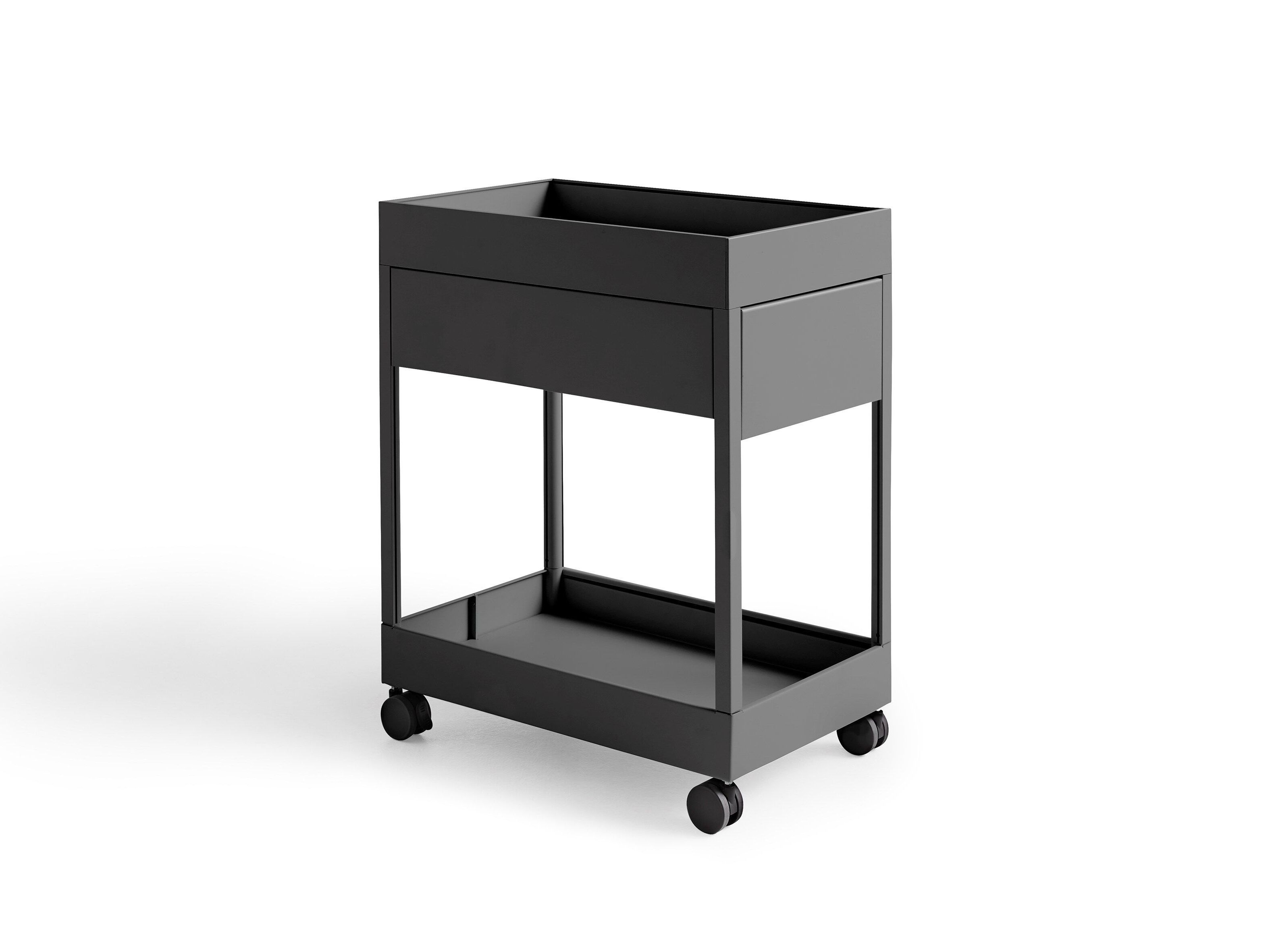 HAY - NEW ORDER TROLLEY Aluminium chest of drawers with casters By In Stock