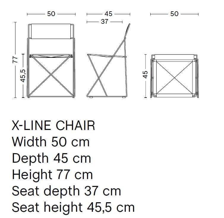 HAY - X-LINE PALE LINDEN Silla apilable de acero revestido de polvo By ...