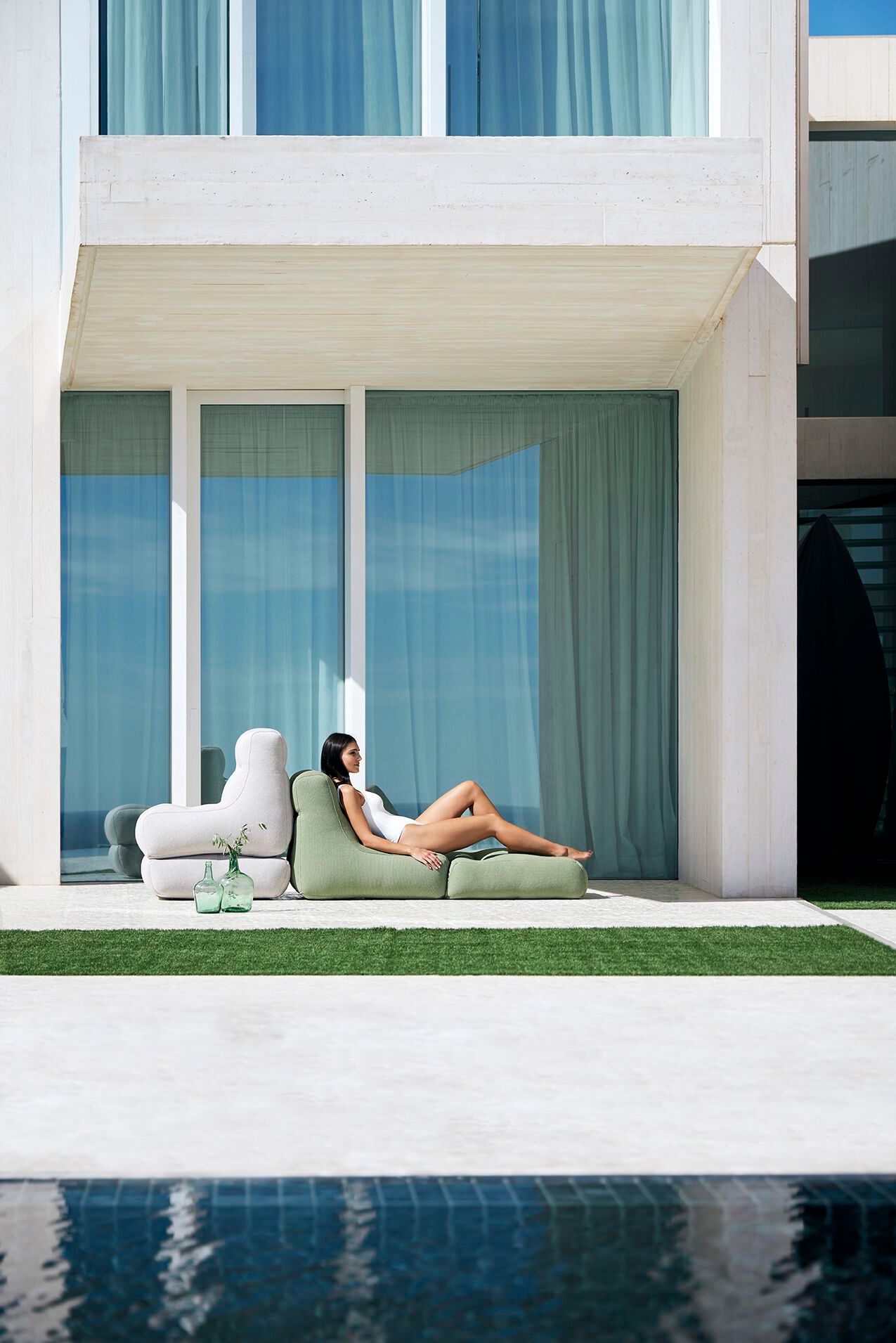 OGO - SIT POOL GREEN Agora Poltrona da giardino By In Stock