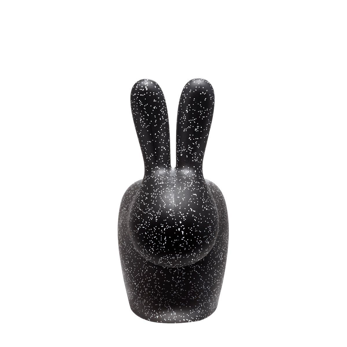 QEEBOO - RABBIT CHAIR DOTS BLACK Silla de polietileno de jardín By In ...