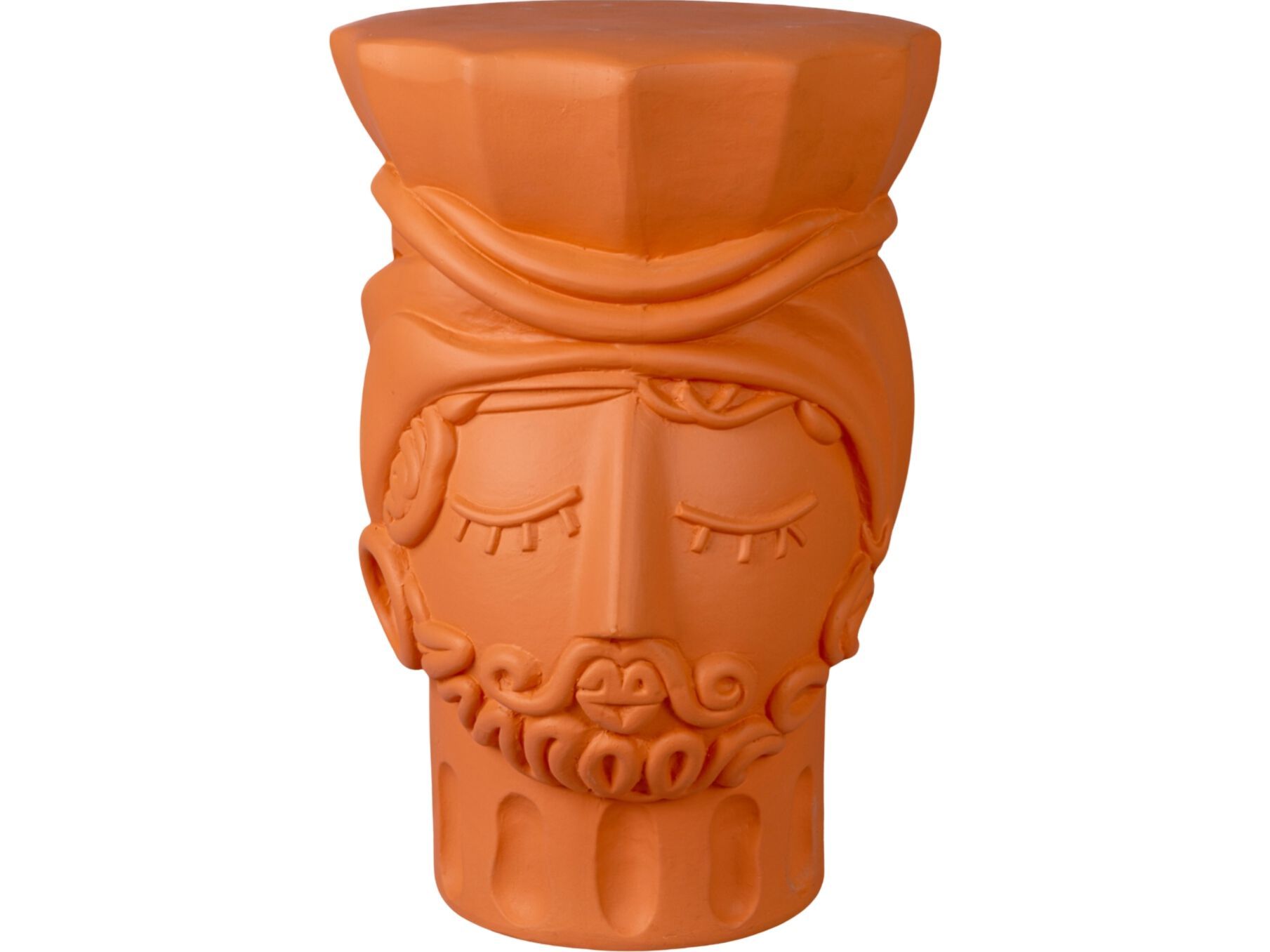 SELETTI - TERRACOTTA TESTA DI MORO MAN STOOL Stool By In Stock