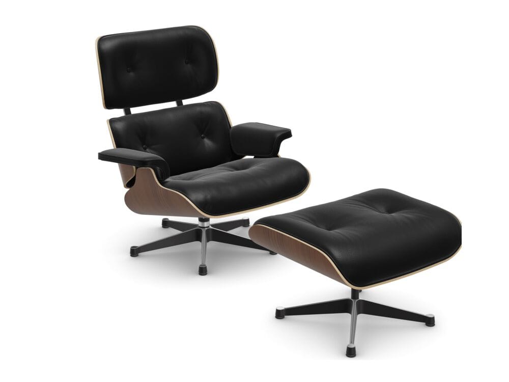 VITRA - LOUNGE CHAIR&OTTOMAN BLACK WALNUT Armchair By In Stock | design ...