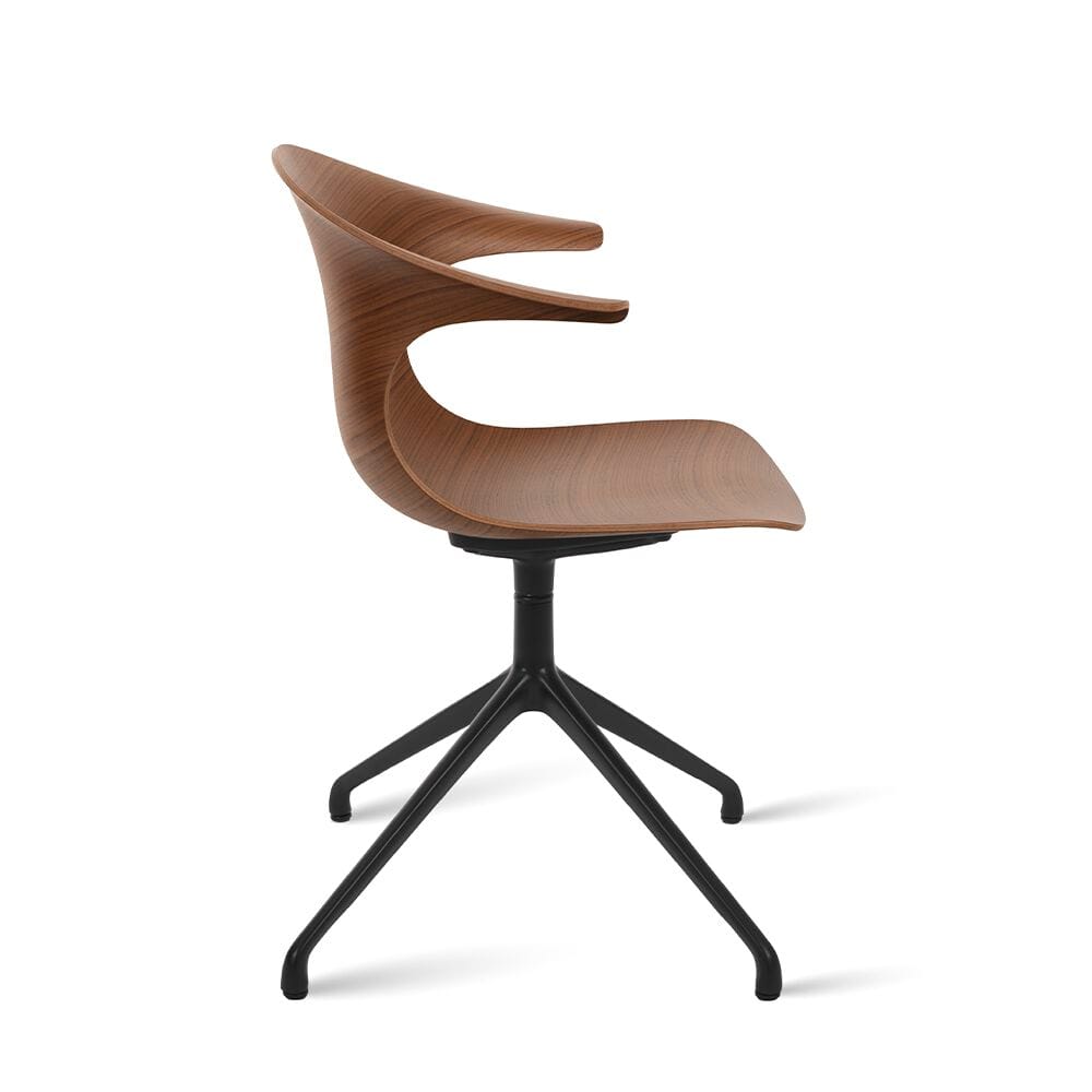 LOOP 3D WOOD 4 STAR ALUMINIUM BASE Chair By Infiniti