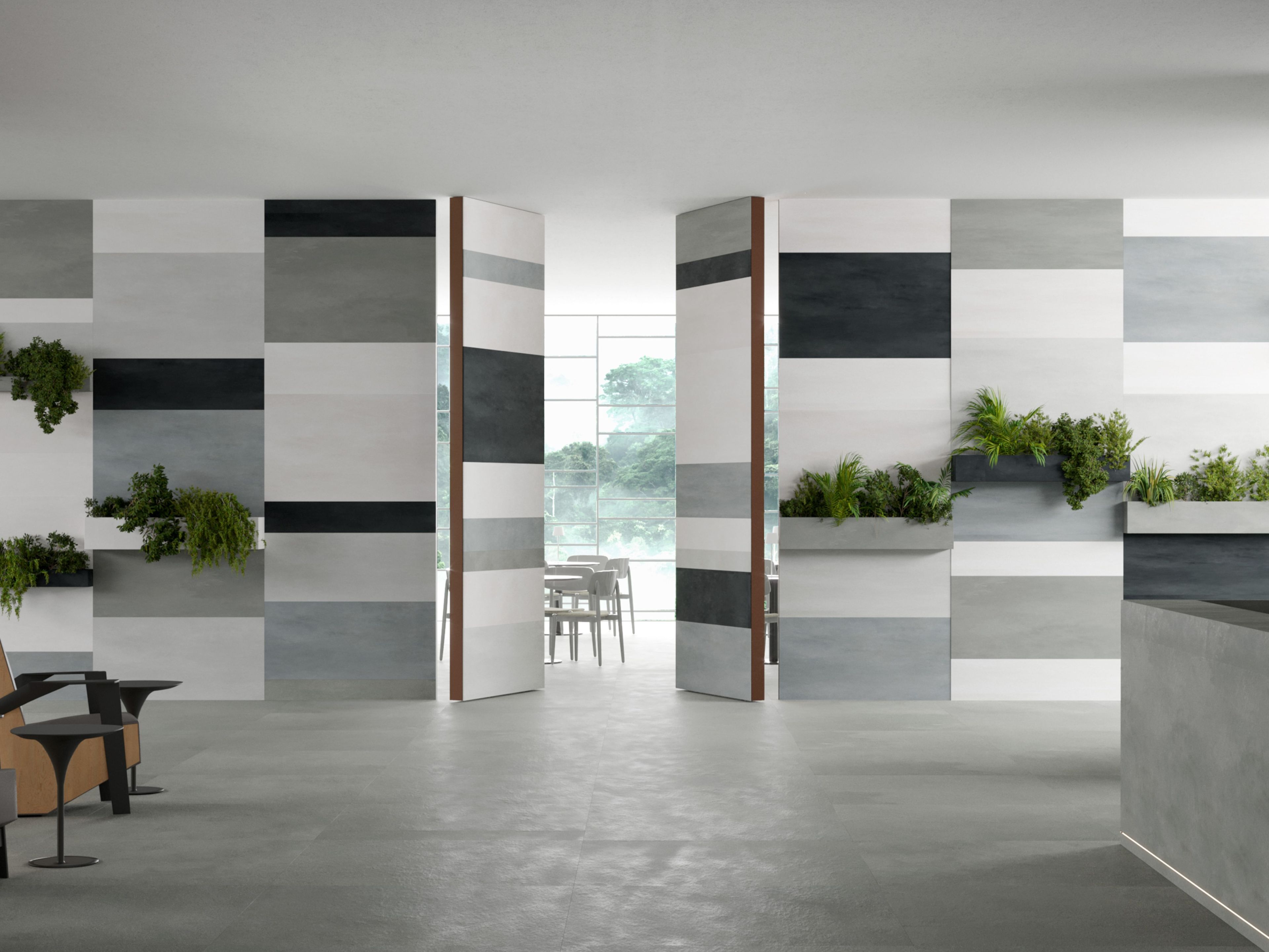 Porte pivotante affleurante Infinito 10 Vertical Pivot Door By Linvisibile