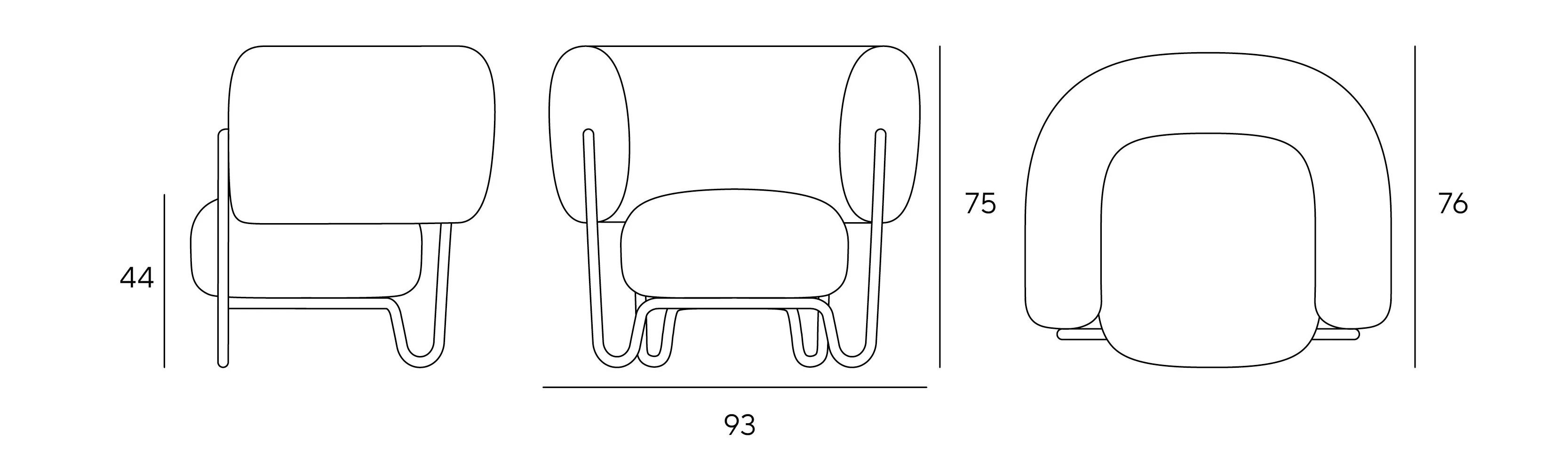 CRABBY Easy chair By Innova Imbottiti