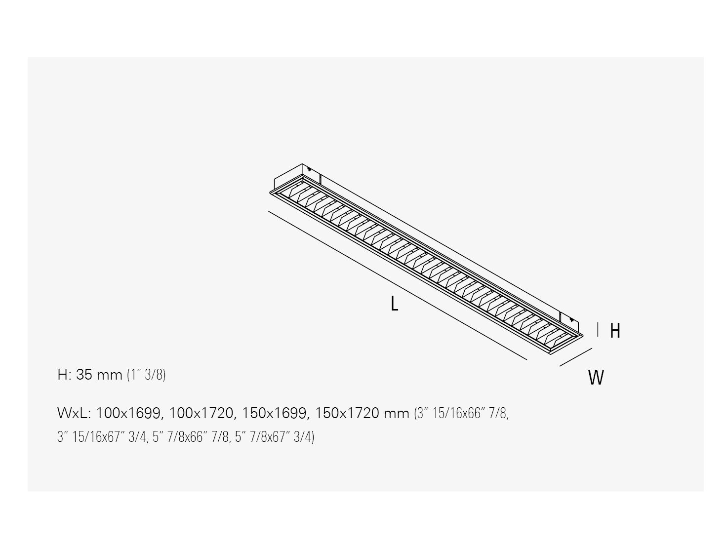 DEMI RV AIR Recessed LED Lamp for false ceiling By Intra lighting