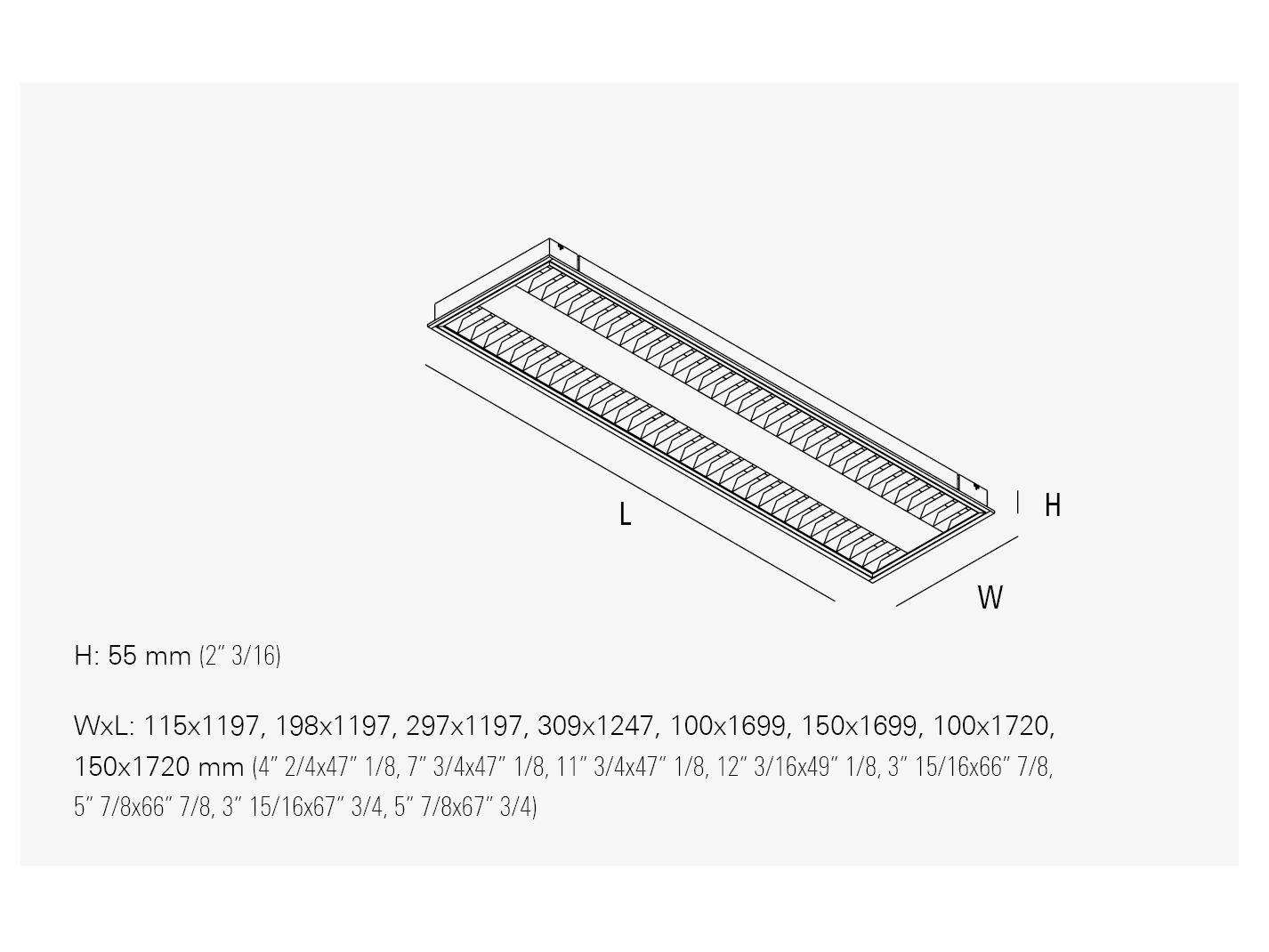 DEMI RV ALUMINIUM LOUVRE Recessed LED Lamp for false ceiling By Intra ...
