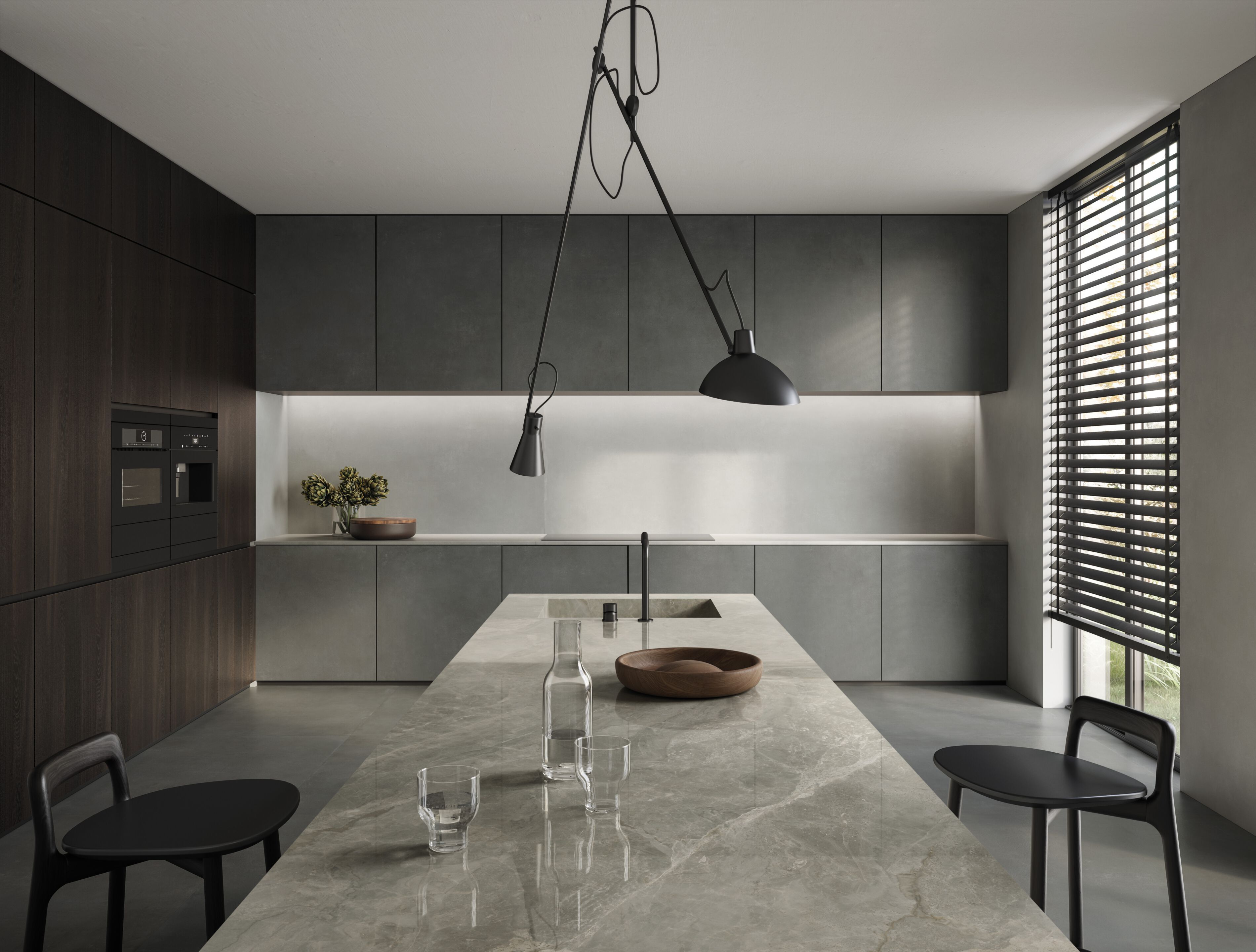 I CEMENTI DARK Flooring By Italgraniti