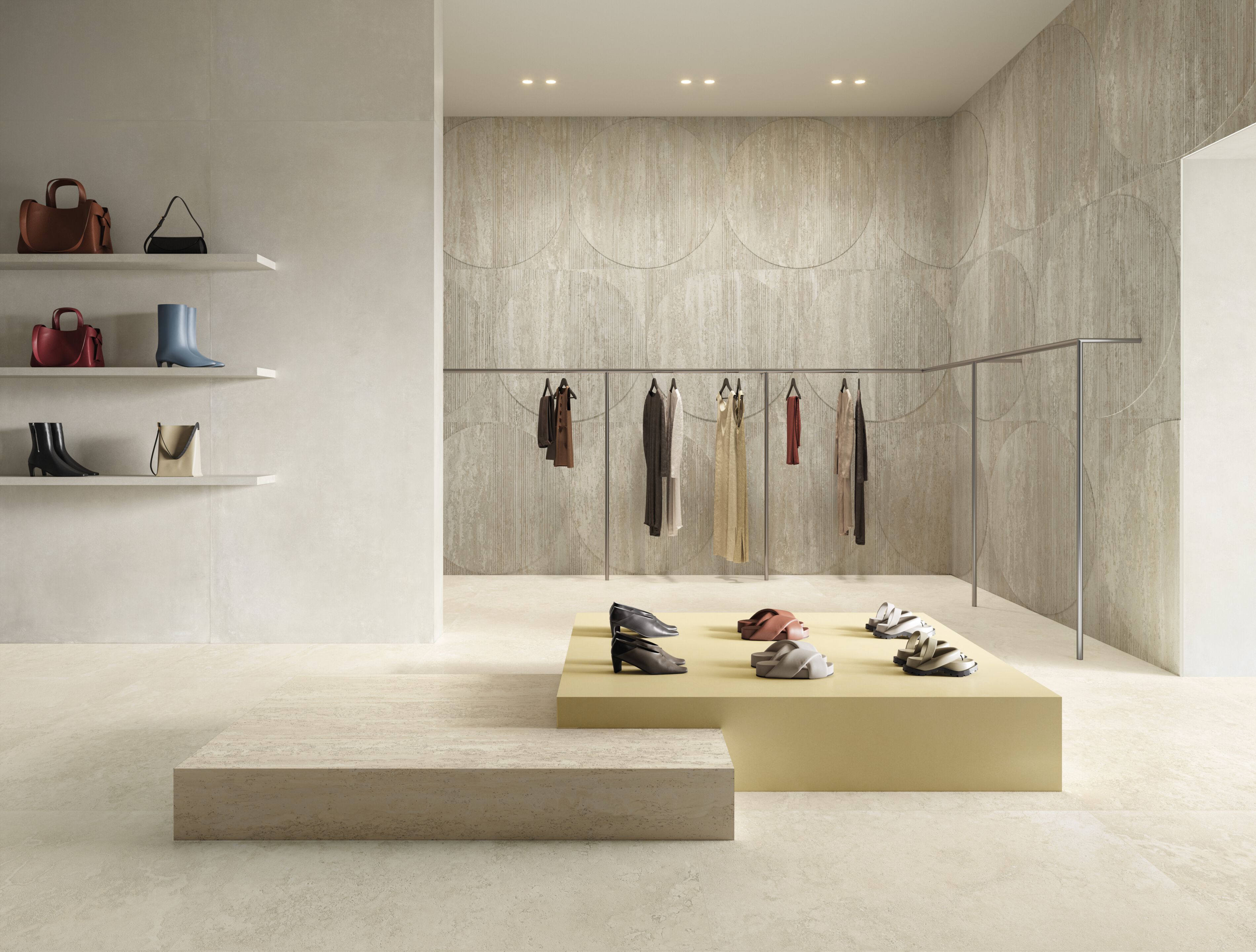 I TRAVERTINI BIANCO CROSS CUT Flooring By Italgraniti