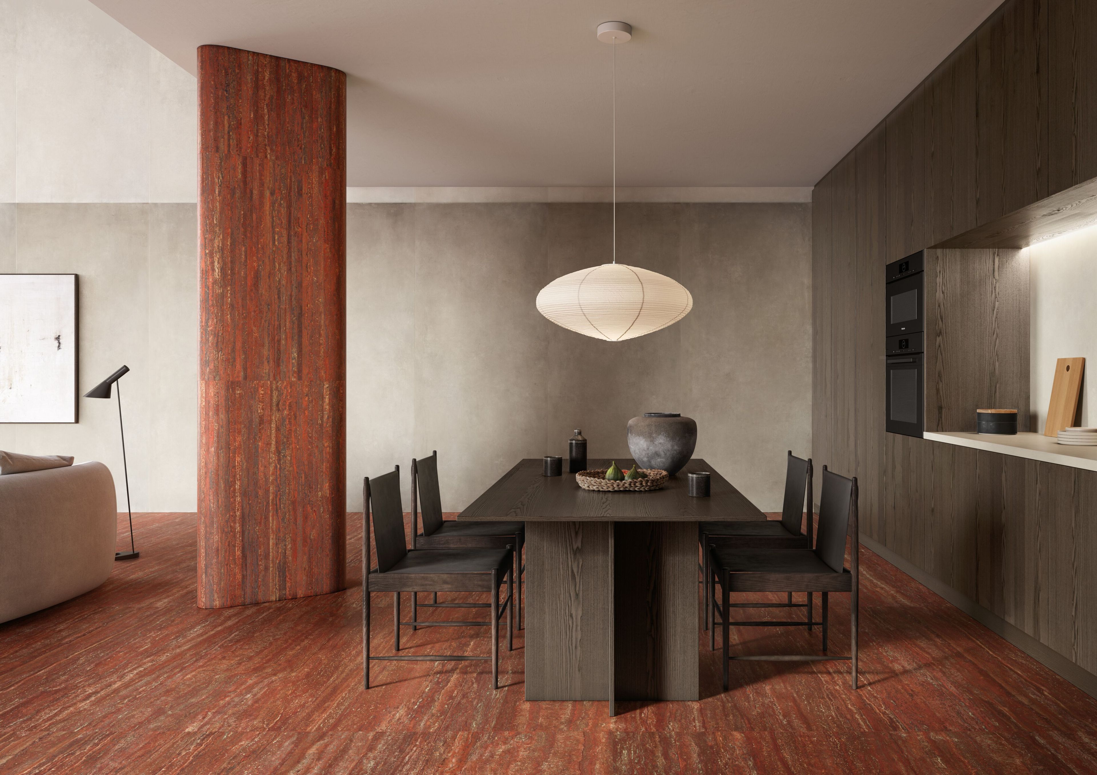 I TRAVERTINI ROSSO VEIN CUT Flooring By Italgraniti