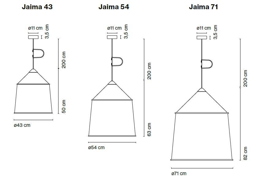 JAIMA LED textilene outdoor pendant lamp By Marset | design Joan Gaspar