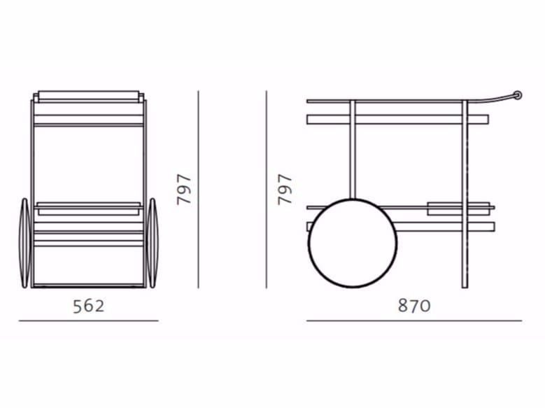 BAR CART By STELLAR WORKS design Yabu Pushelberg
