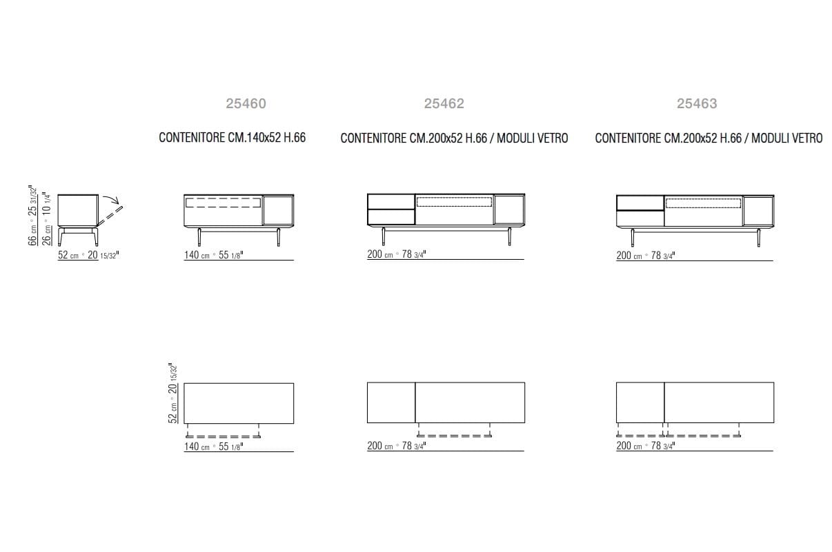 JEREMY 边柜 By Flexform | design Carlo Colombo