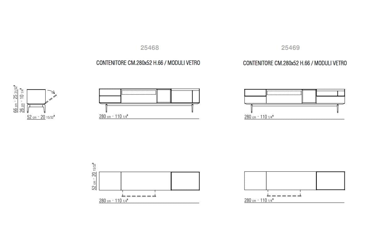 JEREMY 边柜 By Flexform | design Carlo Colombo