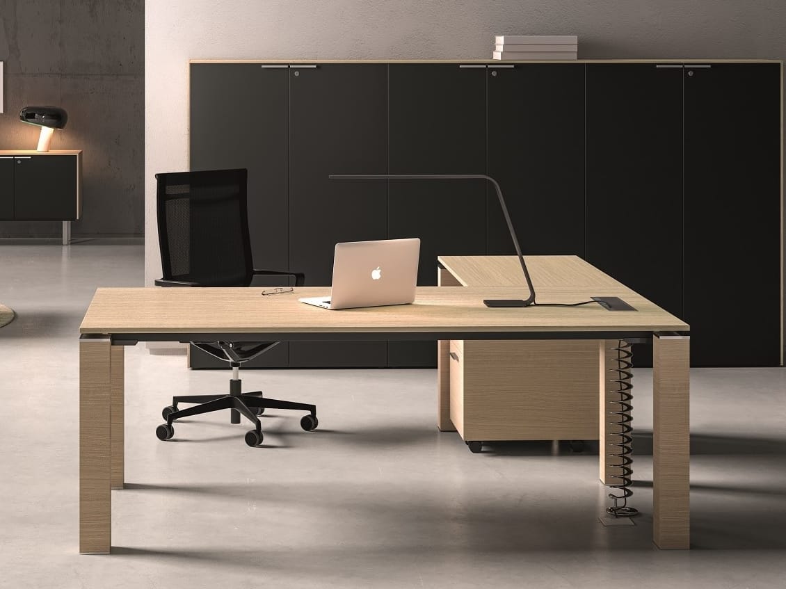 JET L-shaped executive desk By Bralco | design Gianantonio Perin ...