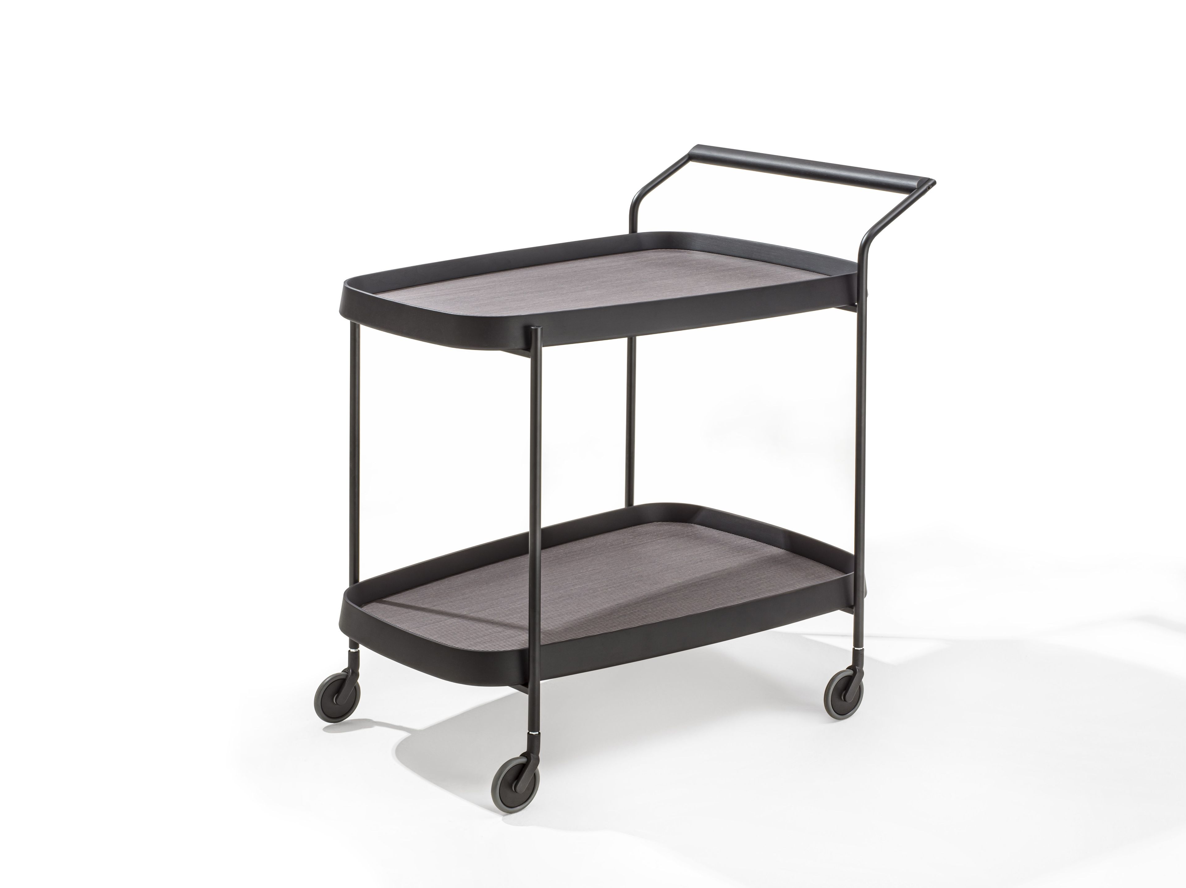 JET Walnut food trolley By Porada | design Carlo Ballabio