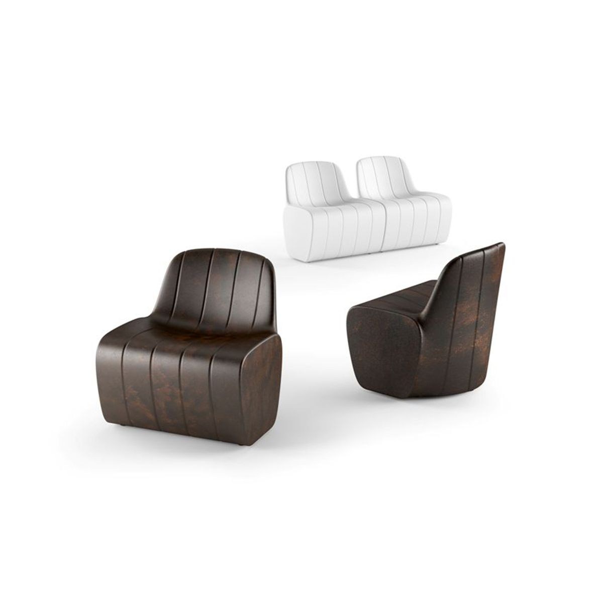 JETLAG Modular polyethylene armchair By Plust