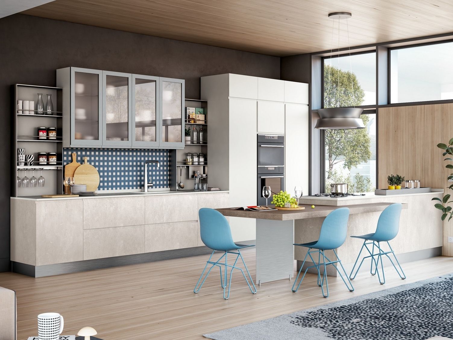 JEY FEEL | Kitchen with island By CREO Kitchens