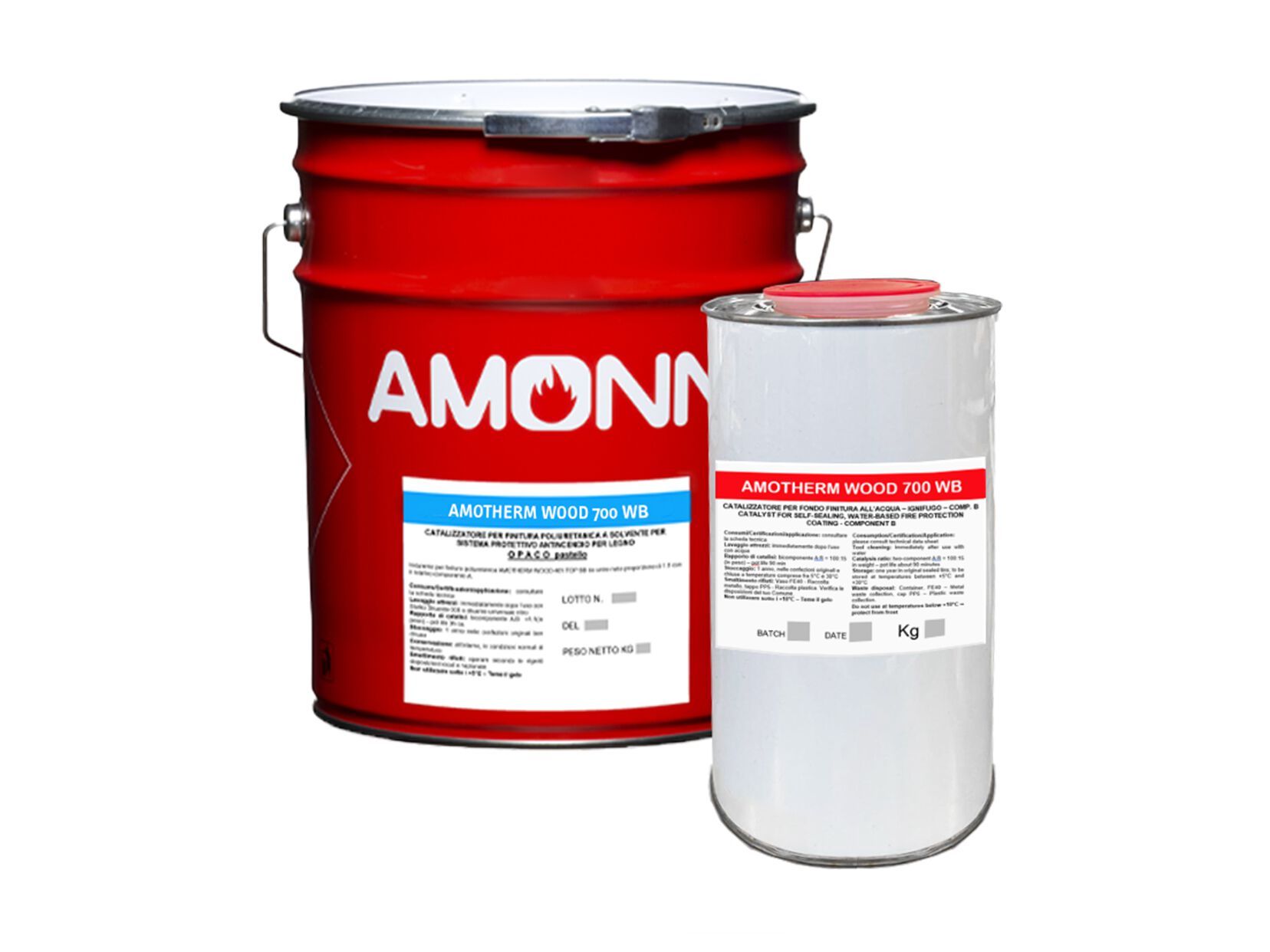 Fondo-finitura bicomponente all'acqua per legno AMOTHERM WOOD 700 WB ...