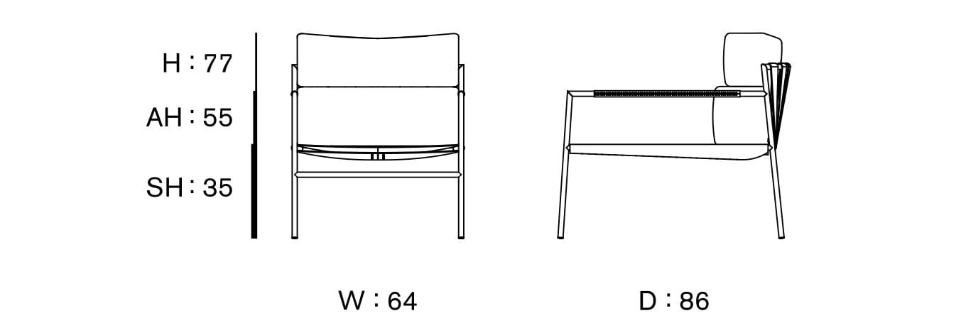 Leather easy chair with armrests JK EASY CHAIR JK Collection By Ritzwell