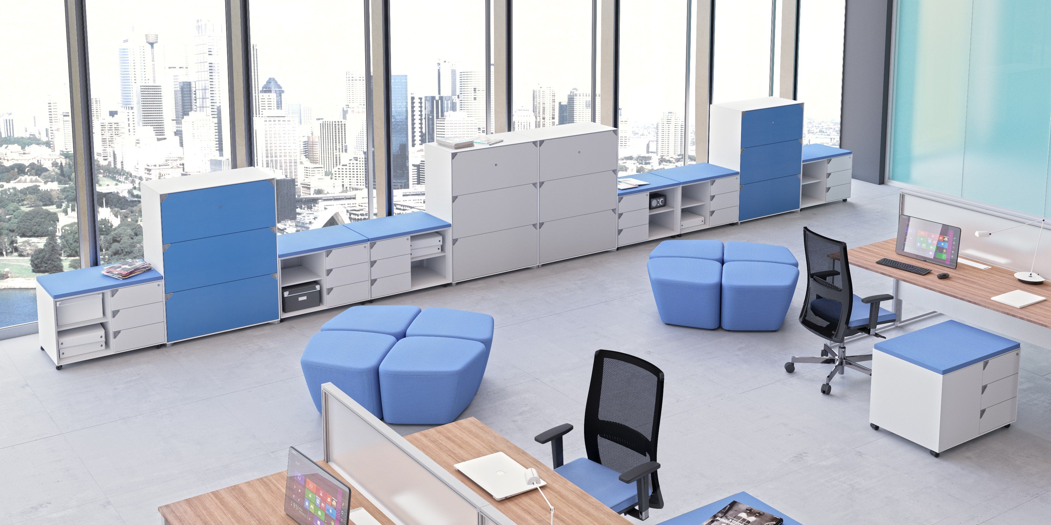 JOINT Office Furniture By Steelbox by Metalway | design Roberto Fantini