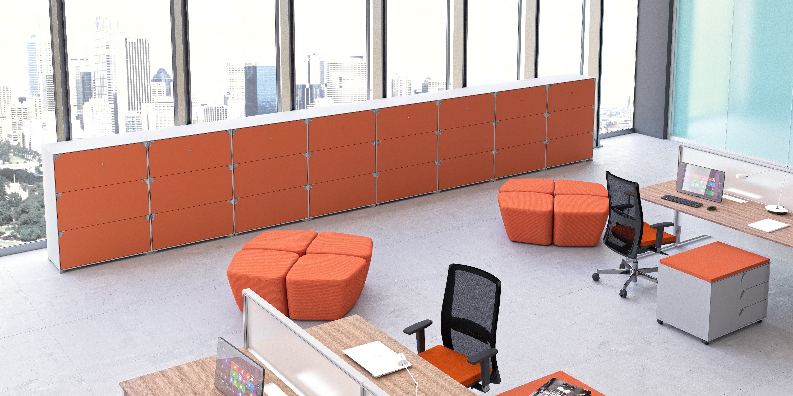 JOINT Office Furniture By Steelbox by Metalway | design Roberto Fantini