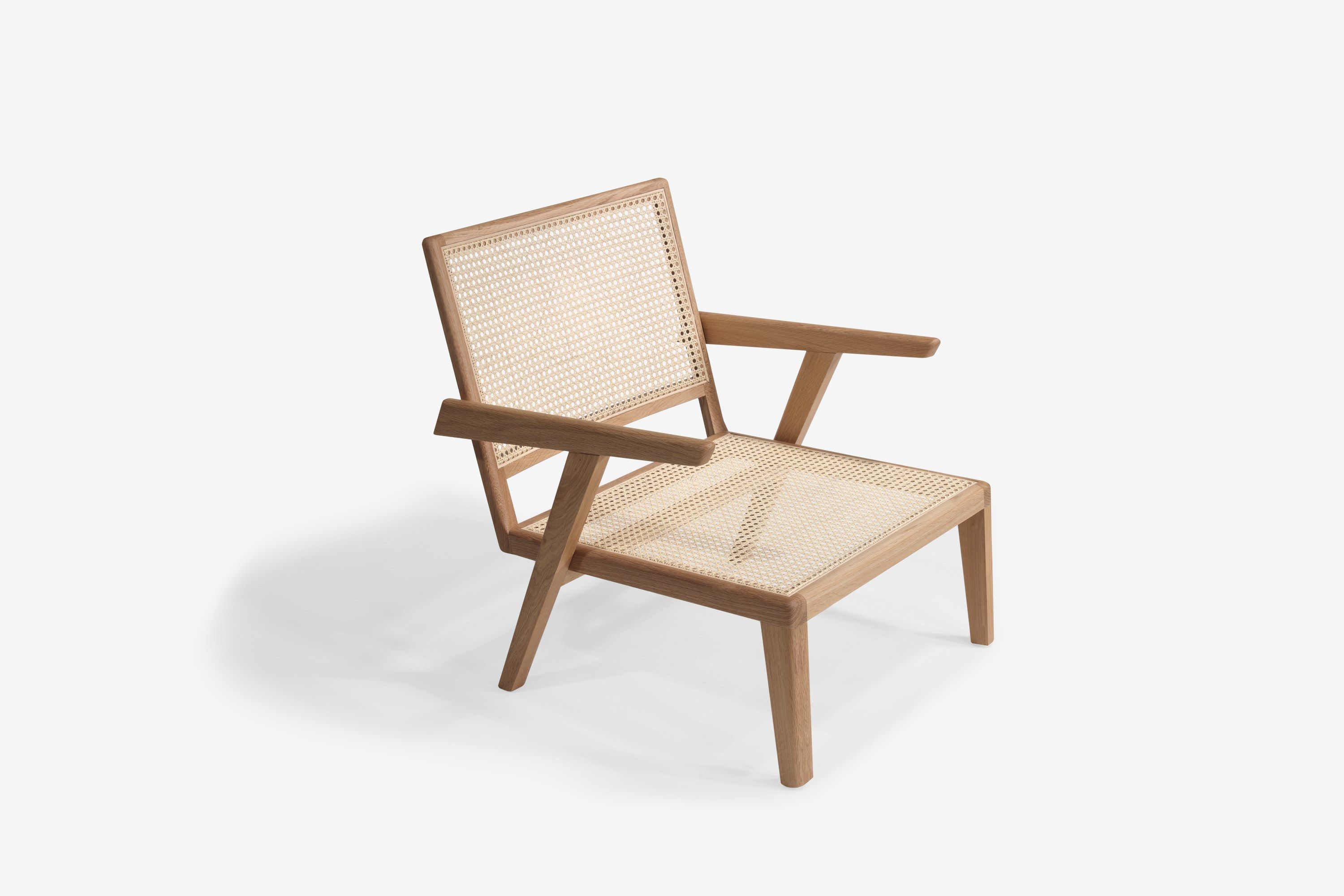 Wooden easy chair with armrests JOSE' By Fuschini