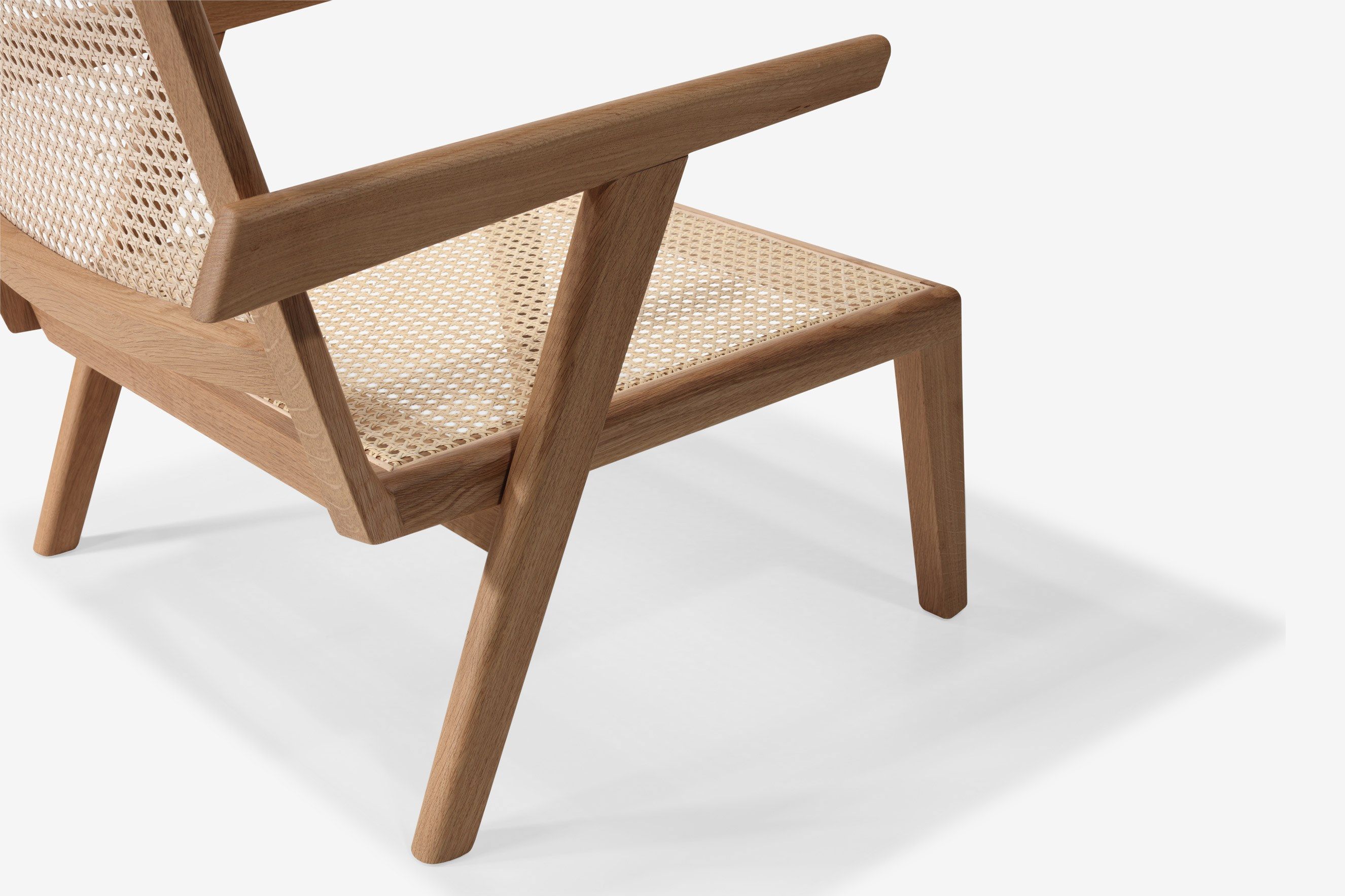 Wooden easy chair with armrests JOSE' By Fuschini