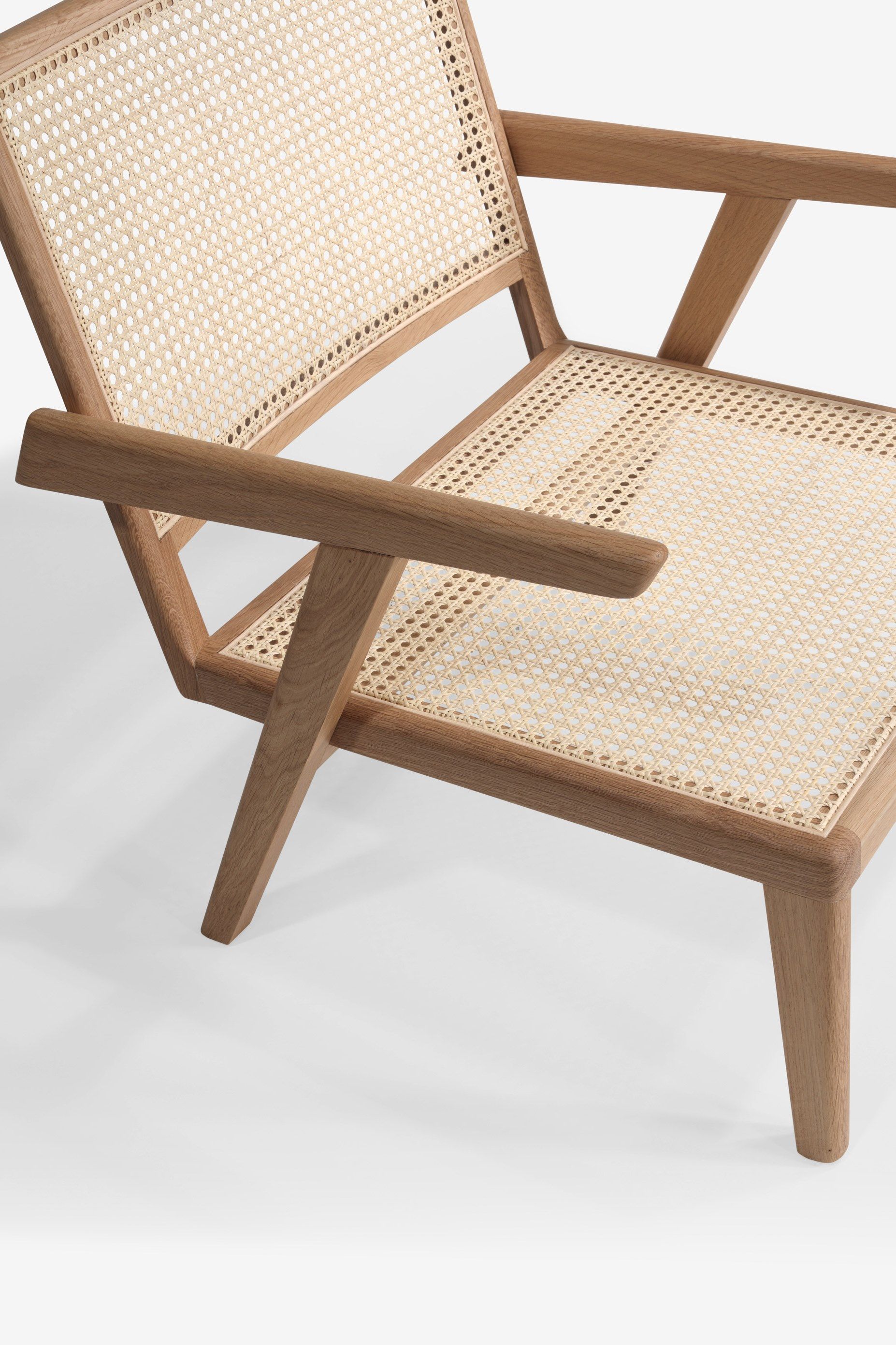 Wooden easy chair with armrests JOSE' By Fuschini