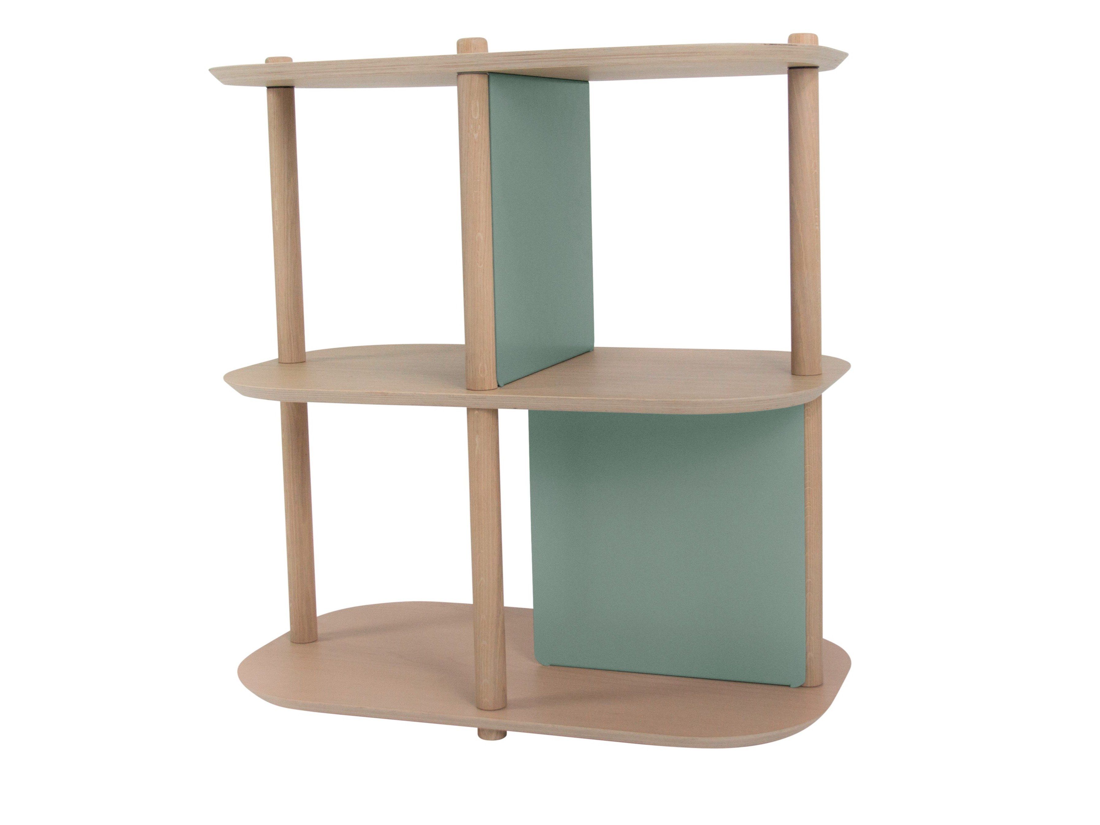 Freestanding double-sided wooden bookcase JOSEPH By Dizy design Thomas ...